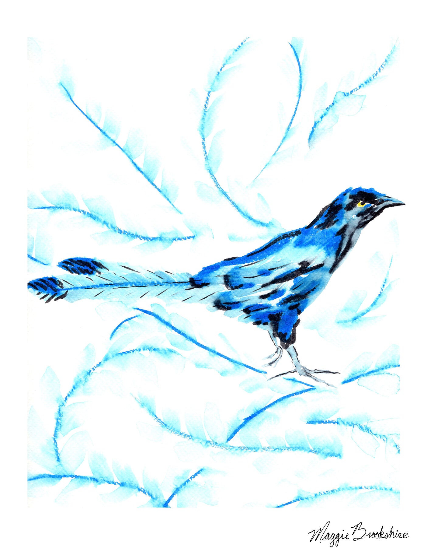 Blue Boy Grackle - Unique Gift for Women & Bird Lovers | Sustainable ...